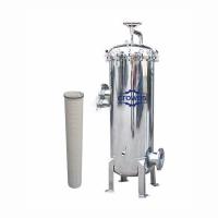 China Large flow 10 20 30 40 inch stainless steel cartridge filter housing precision cartridge filter for sale