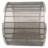 China Triangle Wedge Wire Centrifuge Basket 500mm Customized Length Polishing for sale