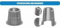 China Stainless Steel Centrifugal Partition Basket with 99% Filter Rating for sale