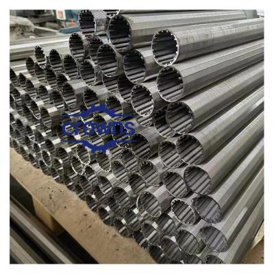 China Johnson Clean Fresh 25um To 2mm Slot 304 316 Stainless Steel Water Well Wedge Wire Screen for sale