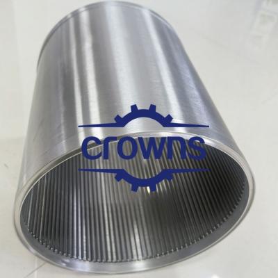 China Johnson Wedge Wire Screen mesh Tube Stainless Steel Wire Wrapped Metal Filter Liquid Cylinder Filter for sale
