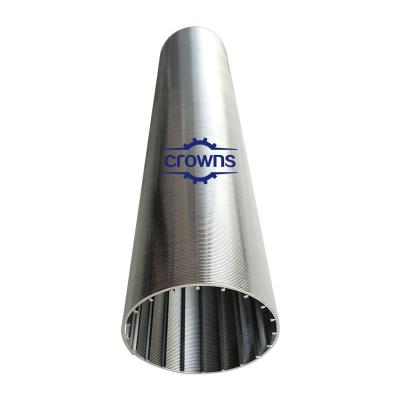 China De Watering Stainless Steel Drum Screen Johnson Pipe Filter Water Well Press Bend Wedge Wire Screen for sale