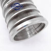 China 2mm 0.5mm 150 Micron Slot sizes customized Stainless steel wedge wire filter Sand control screen Johnson Tube for sale