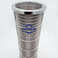 China 2mm 0.5mm 150 Micron Slot sizes customized Stainless steel wedge wire filter Sand control screen Johnson Tube for sale