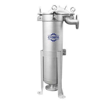 China 304 stainless steel bag filter for water beer red wine treatment industrial filter housing for sale