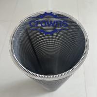 China 316 316L stainless steel thread adapter connection wedge wire screen filter cartridge wedge wire sreen pipe for sale