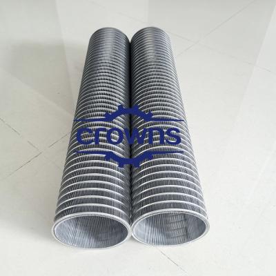 China 316 316L stainless steel thread adapter connection wedge wire screen filter cartridge wedge wire sreen pipe for sale