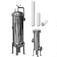 China Tri Clamp Inlet / Outlet Industrial Cartridge Filters with High Temperature Resistance for sale