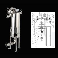 China Pvc Filter Bag Stainless Steel Bag Filter Housing 1.5x2mm Wire Size for sale