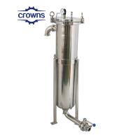 China Max. Operating Pressure of 6.0bar 87psi in Stainless Steel Bag Filter Housing for PVC Filter Bag for sale