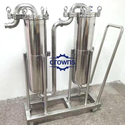China Max. Operating Pressure of 6.0bar 87psi in Stainless Steel Bag Filter Housing for PVC Filter Bag for sale