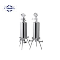 China Mirror Polished Multi Cartridge Filter Housing with Max. Temperature of 200°F / 2 Inlet/Outlet for sale