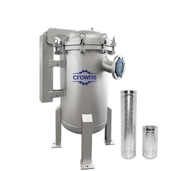 China Customized Filtration Equipment SS304/316L Sand Blasting multi bag filter housing for Chemical Beer Wine Liquid for sale