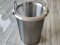 China High Strength Stainless Steel Carbon Steel Wire Screens V Shaped Slot Opening 0.02mm~15mm for sale