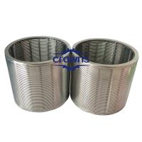 China Custom Johnson pipe Wedge Wire Wrapped Screen Steel Drum Filter Tube for Fish Pond Supplier for sale
