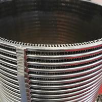 China Stainless Steel Filtration Sieve Bend Screen Plain Weave 0.5mm-2mm Aperture 1600mm Length for sale