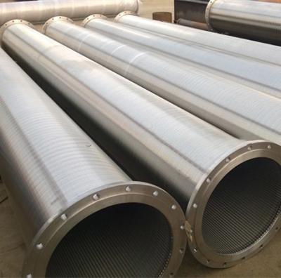 China Stress Sieves Screen Silver V Type Wire Filtration Plain Weave Min 0.02 Slot for sale