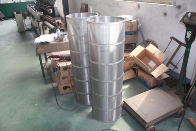 China Industrial Sieve Screen Round Stainless Steel Smooth Edge Inlet Pulp Consistency 1--4 for sale