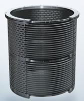 China Industry Wedge Screen Basket Durable Round Paper High Temperature Resistance 0.8mm Orifice Diameter for sale