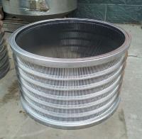 China Industry Wedge Screen Basket Durable Round Paper High Temperature Resistance 0.8mm Orifice Diameter for sale