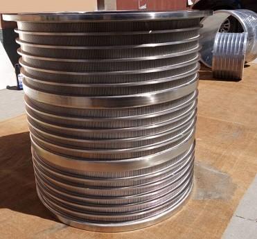 China Industry Wedge Screen Basket Durable Round Paper High Temperature Resistance 0.8mm Orifice Diameter for sale