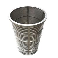 China Johnson 500 Micron Wedge Wire Screen For Water Well Filter Pipe Water Well Screen Filter Pipe for sale