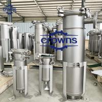 China Vertical Style Electronics Liquid Filtration 304 Stainless Steel Single Bag Filter Housing for sale