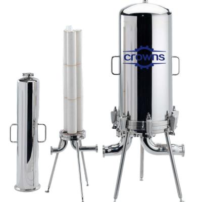 China China Stainless Steel 304/316 Micro Cartridge Filter Housing Rum Plum Fruit Brandy Industrial Filtration Equ for sale