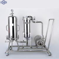China High Efficiency AISI 316L Liquor Gin Cherry Orange Wine Lenticular Filter Cartridge Housing Machinery for sale