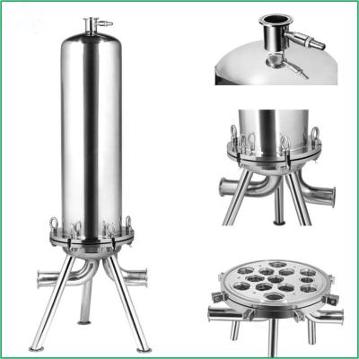 China High Efficiency AISI 316L Liquor Gin Cherry Orange Wine Lenticular Filter Cartridge Housing Machinery for sale