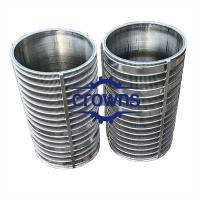 China 0.2mm Gap Welded Wedge Wire Screen Sieve Pipe Bend Screen Johnson Well Filter for sale