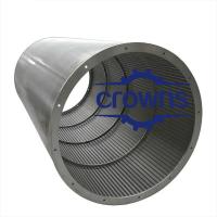 China 304 316 SS Cylindrical Wedge Wire Screen Filter Water Well Johnson Screen Pipe for sale