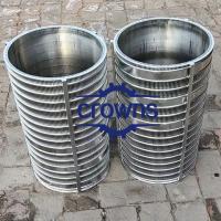 China 304 Stainless Steel Solid-Liquid Separator Rotary Drum Wedge Wire Screen Basket for sale