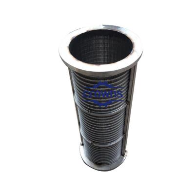 China Factory Direct Stainless Steel 304 Wedge Wire Filter Screen Basket Rotary Drum Filter Meshes for sale