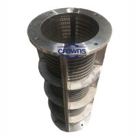 China 304 Stainless Steel Solid-Liquid Separator Rotary Drum Wedge Wire Screen Basket for sale
