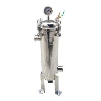 China Ss304 Ss316 Single Multi Bag Filter Housing For Waste Water Sewage Purification for sale