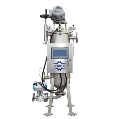 China Continuous Working Automatic Self Cleaning Filter For Coffee Milk Juice Syrup Filtration for sale