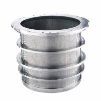 China Stainless Steel Wedge Wire Slotted Paper Making Pressure Screen Basket for sale