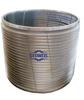 China Stainless Steel Slotted Pressure Screen Basket For Paper Mill for sale