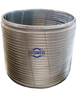 China Stainless Steel Slotted Pressure Screen Basket For Paper Mill for sale