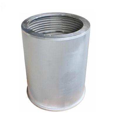 China Pressure Screen Stainless Steel Wedge Wire Screen Basket For Paper Pulp Filtration for sale