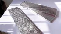 China Stainless Steel Gutter Guard Strainer Downspout Wedge Wire Seen Mesh for sale