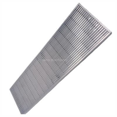 China Stainless Steel Gutter Guard Strainer Downspout Wedge Wire Seen Mesh for sale