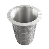 China Stainless steel 316L wedge wire filter basket welded and looped Self-cleaning filter screen for sale