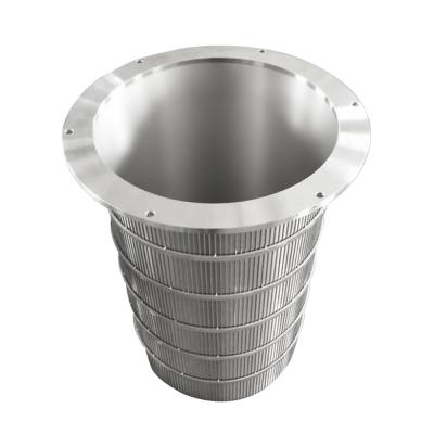 China Stainless steel 316L wedge wire filter basket welded and looped Self-cleaning filter screen for sale