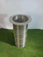 China Stainless steel 316L wedge wire filter basket welded and looped Self-cleaning filter screen for sale