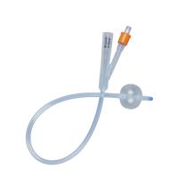 China 35cm 14 French Silastic 2 Way Silicone Foley Catheter Anti Adhered Reduce Friction for sale