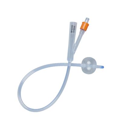 China 35cm 14 French Silastic 2 Way Silicone Foley Catheter Anti Adhered Reduce Friction for sale