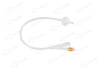 China 30cm 2 Way Silicone Foley Catheter Durable 16 French Indwelling Catheter for sale