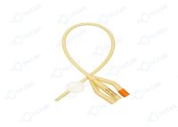 China Man Woman Latex Foley Urinary Catheters 3 Way Antibacterial 14fr 10ml for sale